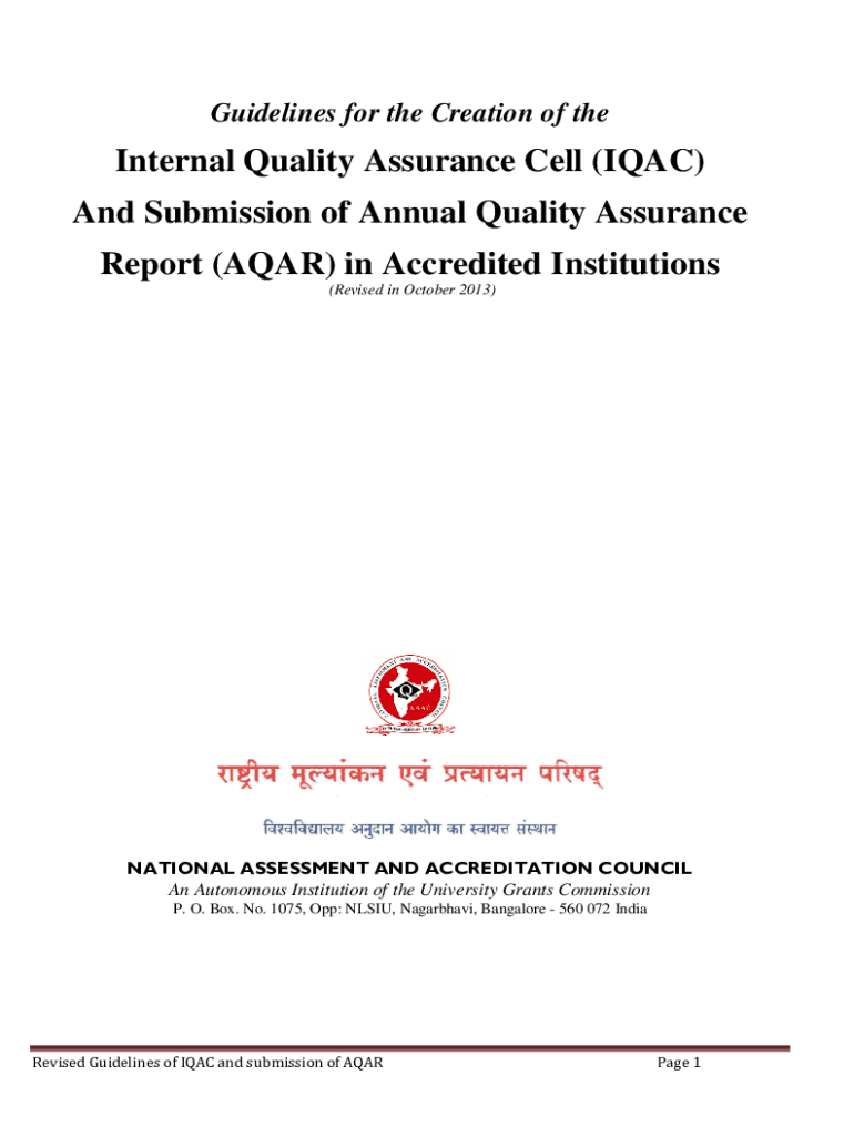 Fillable Online And Submission of Annual Quality Assurance Fax Email Print - pdfFiller