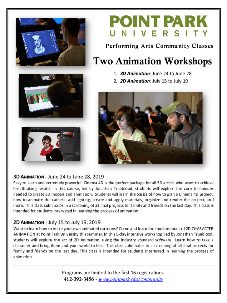 Fillable Online Animation Registration Form Fax Email Print - pdfFiller