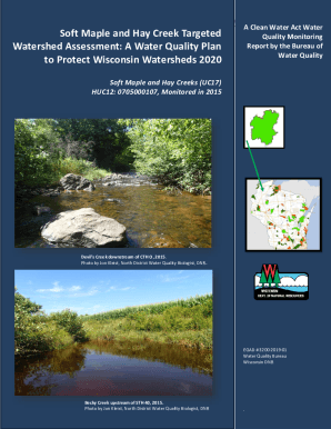 Fillable Online dnr wi Soft Maple and Hay Creek Targeted Watershed ...
