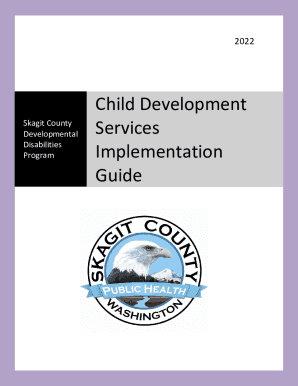 Fillable Online Child Development Services Implementation Guide Fax ...