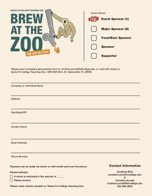 Fillable Online Sponsor Sheet and Form. Sponsor Sheet and Form Fax ...