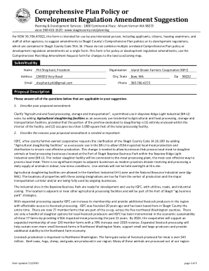 Fillable Online Chapter 16.10 COMPREHENSIVE PLAN AMENDMENT ... Fax ...