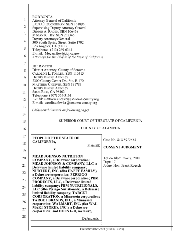 Fillable Online oag ca SMCSD Final Judgment - California Department of ...