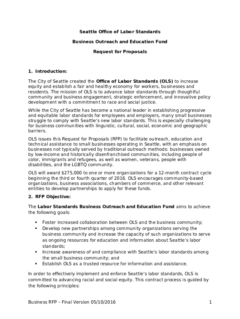 Through Outreach and Education, Seattle Empowers Workers ... Doc Template | pdfFiller