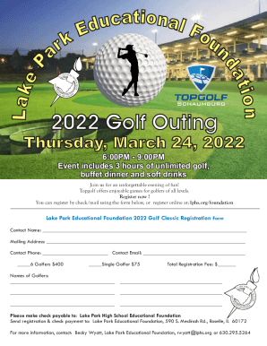 Fillable Online Golf Outing Flyer.CDR Fax Email Print - pdfFiller