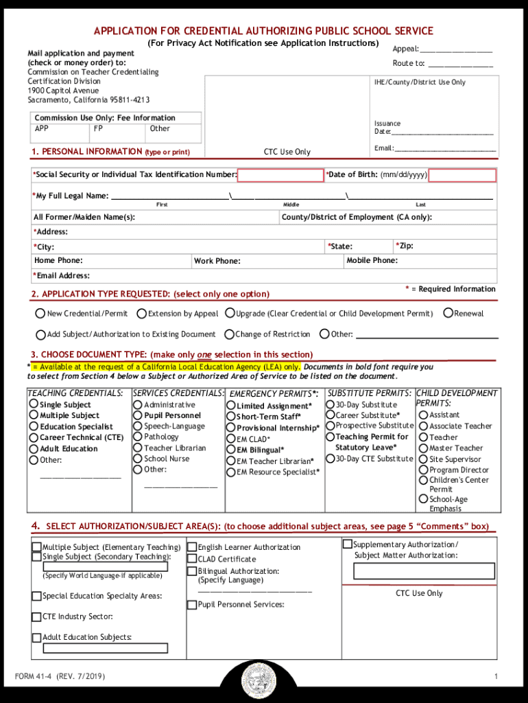 Fillable Online CTE Preliminary Credential Application Checklist Fax Email Print - pdfFiller