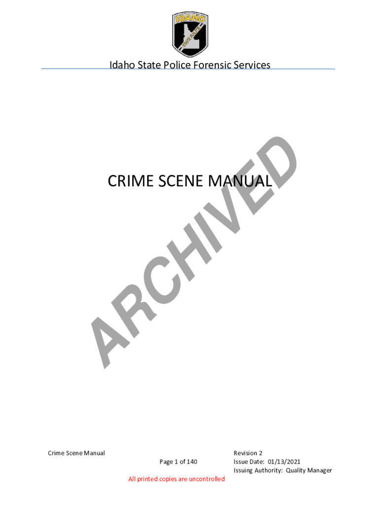 Fillable Online isp idaho Forensic Sciences Command - Illinois State ...