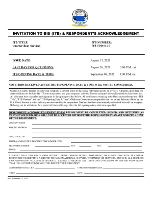 Fillable Online Invitation to Bid (ITB Definition: 134 Samples Fax Email Print - pdfFiller