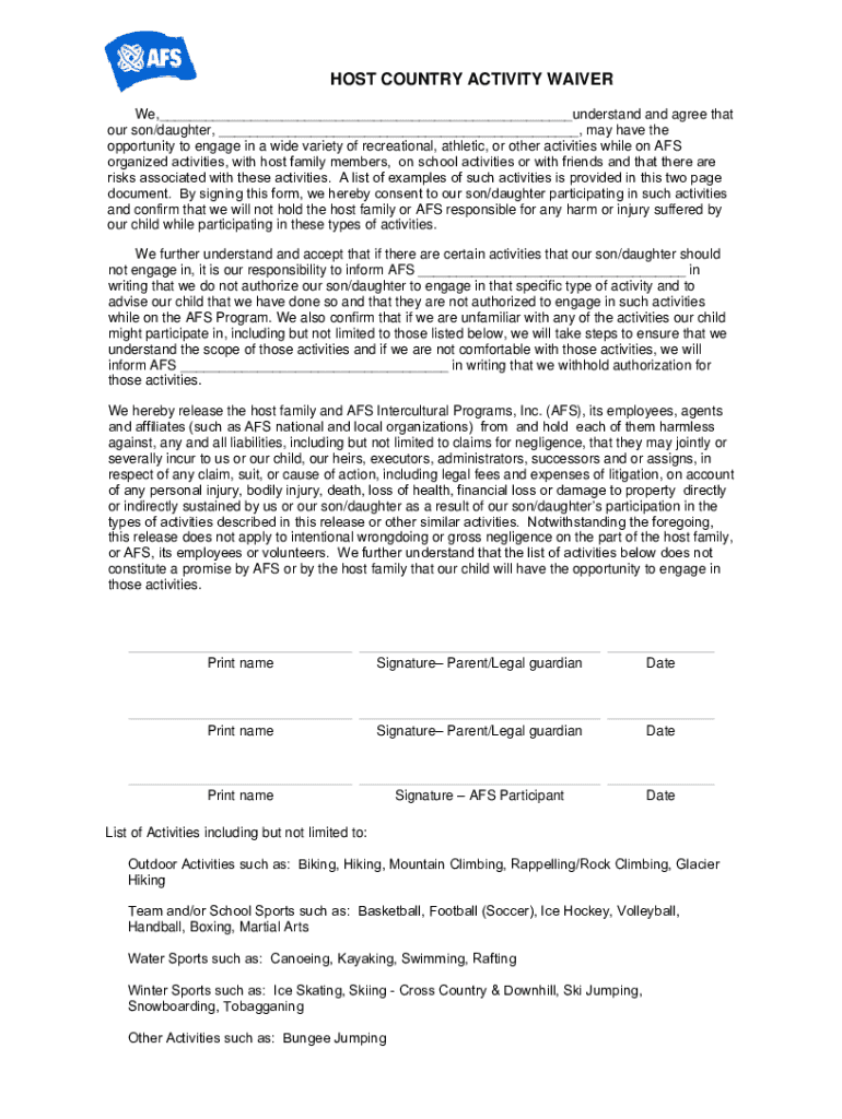 Fillable Online Intramural and Activity Waiver - University of the ...