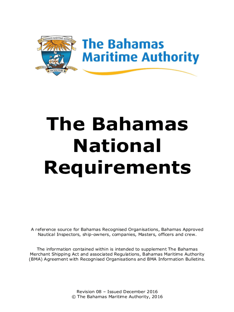 Fillable Online INFORMATION BULLETIN No. 115 - The Bahamas Maritime ...