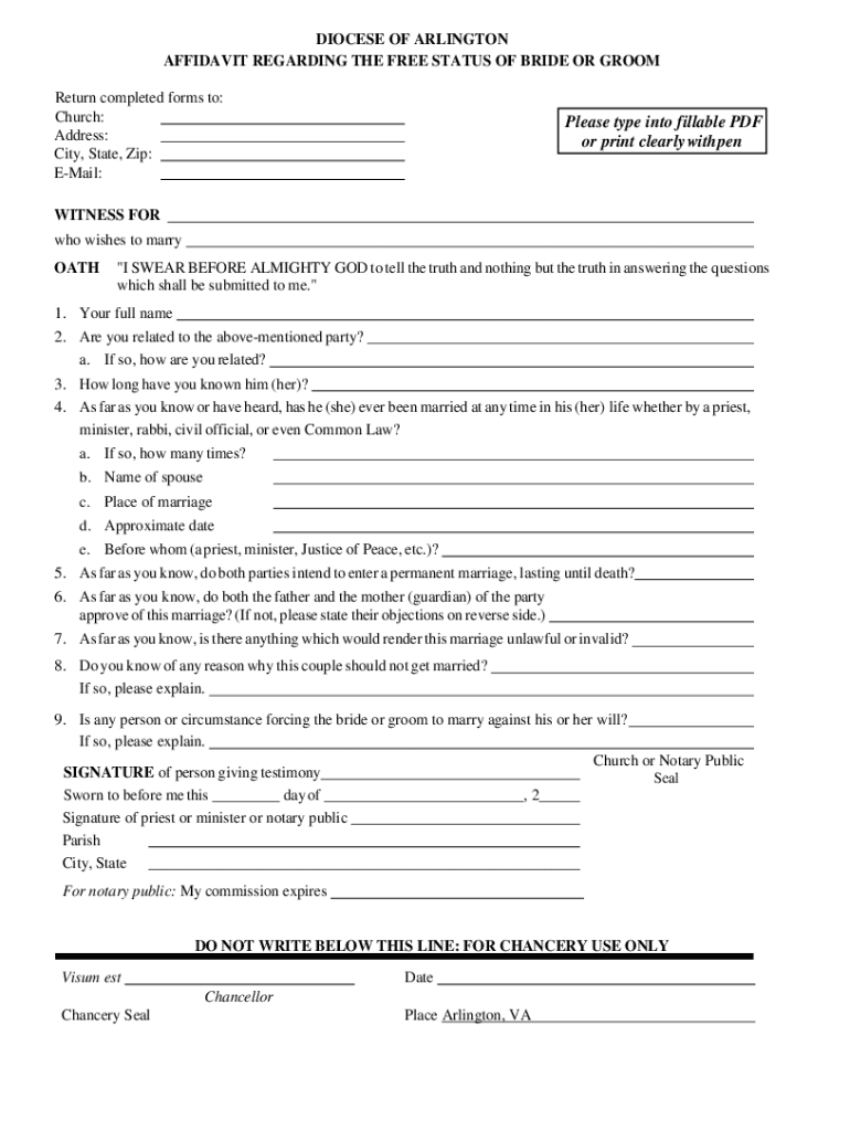 Fillable Online Affidavit Status Form - Fill Out and Sign Printable PDF ...