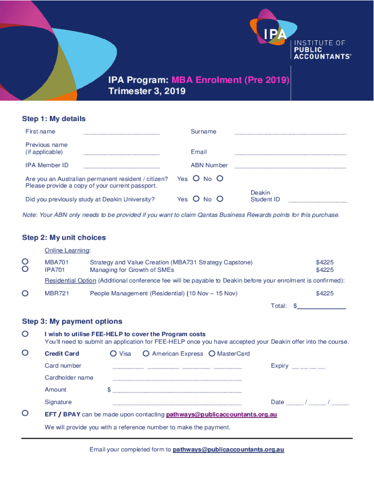 Fillable Online IPA Member ID Fax Email Print - pdfFiller