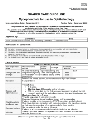 Fillable Online SHARED CARE GUIDELINE for use in ... Fax Email Print ...