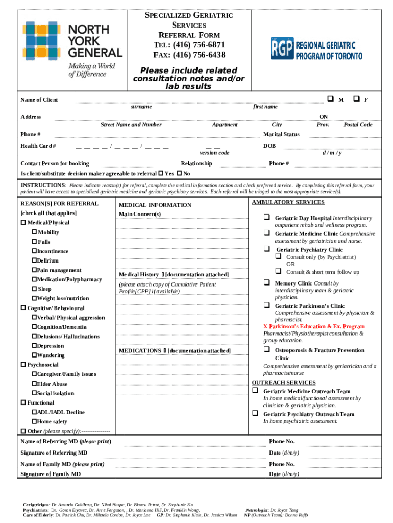 Referral Instructions - Hamilton Health Sciences Doc Template | pdfFiller