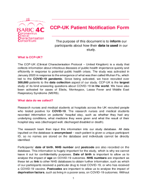 Fillable Online CCP-UK Patient Notification Form Fax Email Print ...