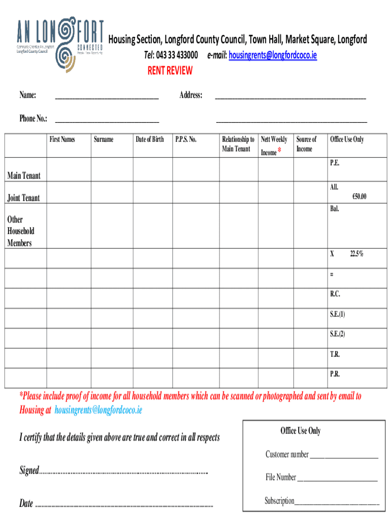 Fillable Online new-rent-review-form-2020.pdf Fax Email Print - pdfFiller