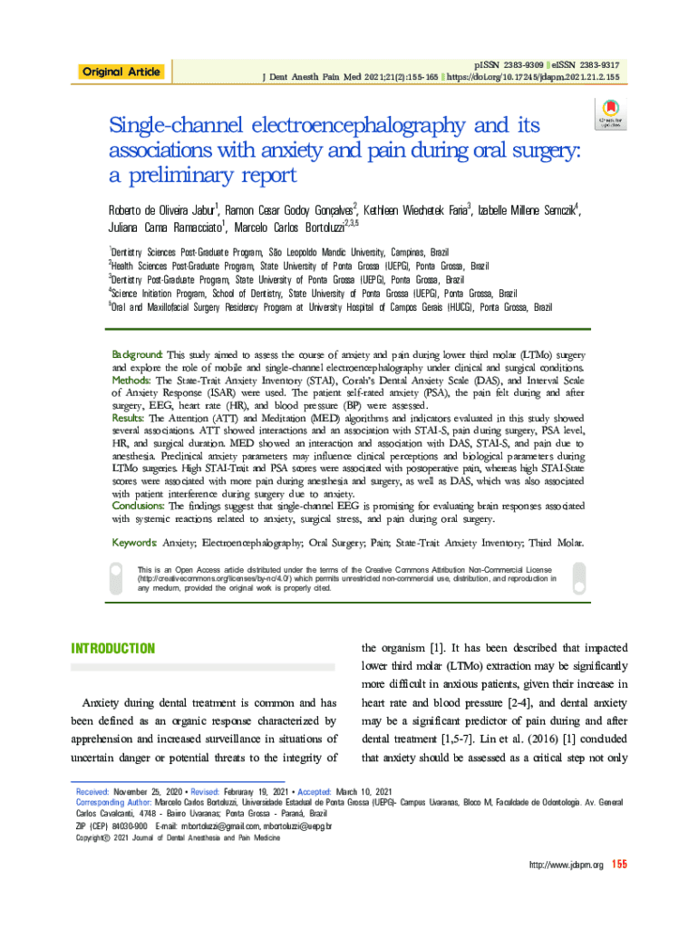 Fillable Online Single-channel electroencephalography and its ... Fax Email Print - pdfFiller