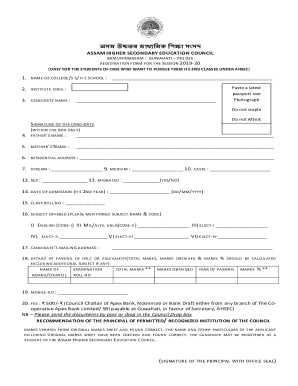 Fillable Online Ahsec Migration Certificate - Fill Online, Printable, Fillable ... Fax Email ...