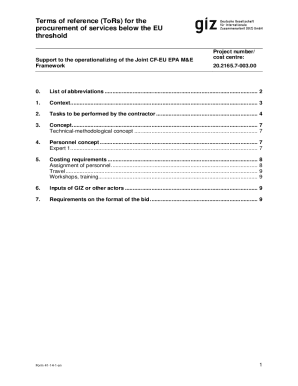 Fillable Online Terms of reference (ToRs) for the procurement of services ... Fax Email Print ...