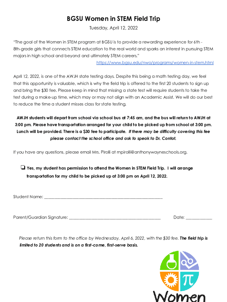 Fillable Online Bowling Green State University - Profile, Rankings and ...