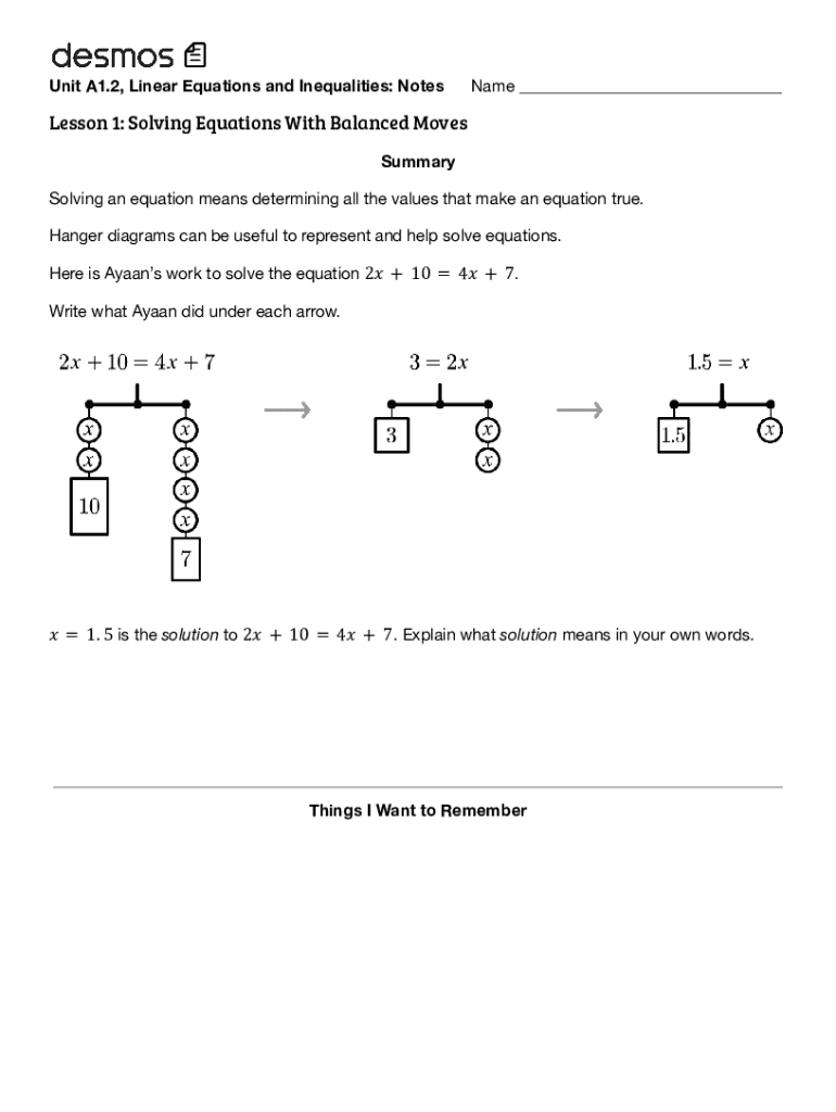 Fillable Online The Elimination Method For Solving Linear Systems