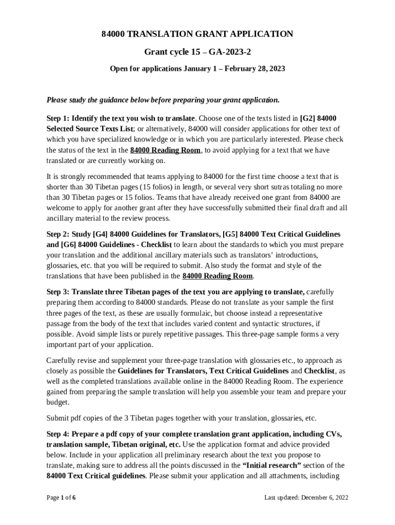 G3-84000-Grants-Application--and-Guidance-June-2022 ... Doc Template | pdfFiller