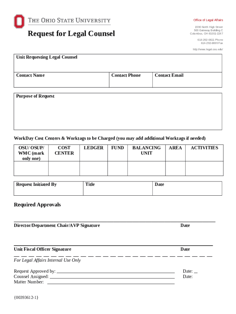 Request for Assistance - Legal Defense Fund - legal osu Doc Template ...