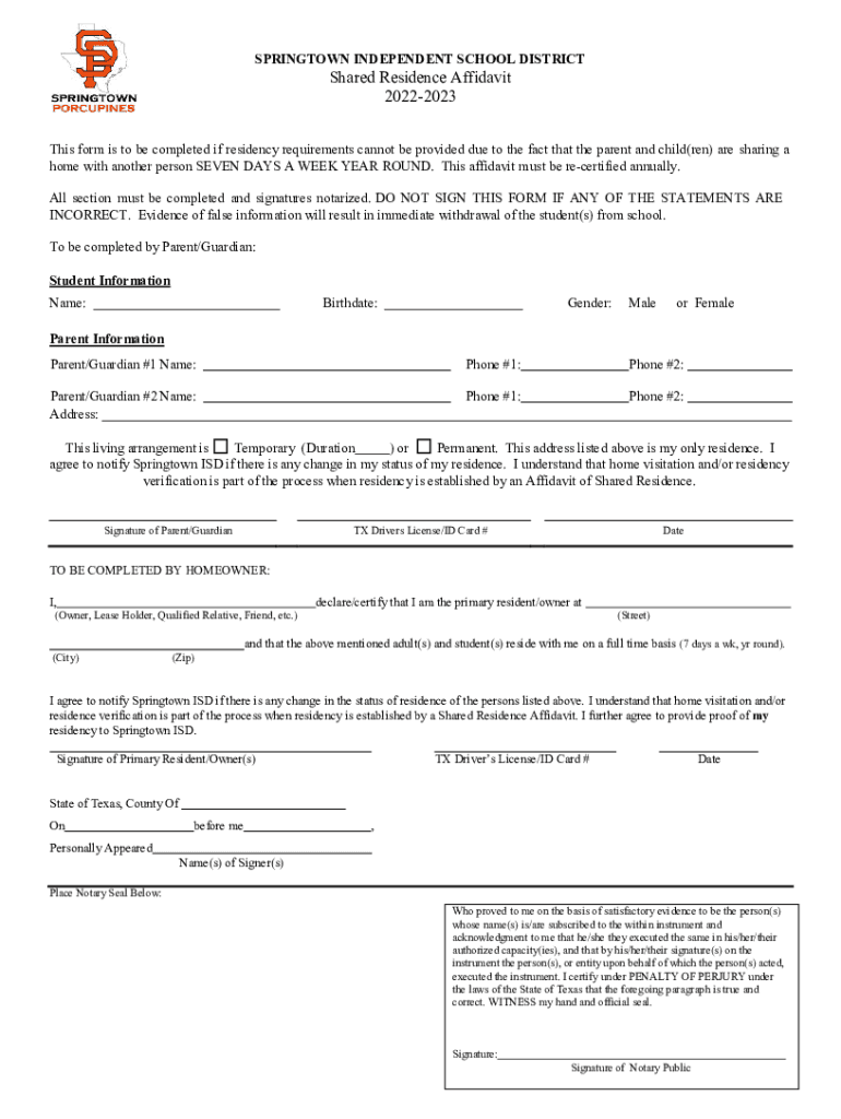 Fillable Online Residency Affidavit Profile Sheet - Connect Suite Fax Email Print - pdfFiller