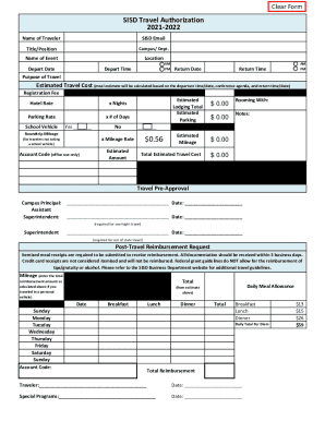 Fillable Online Official Travel Authorization - GSA.gov Fax Email Print ...
