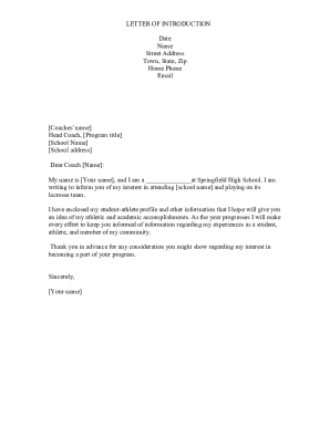 Fillable Online The Right Way to Write an Introductory Email to College ...