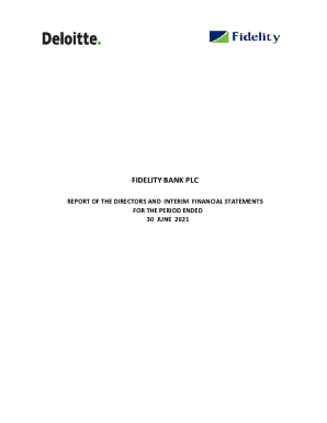 Fillable Online Interim Report and Financial Statements - Fidelity ...