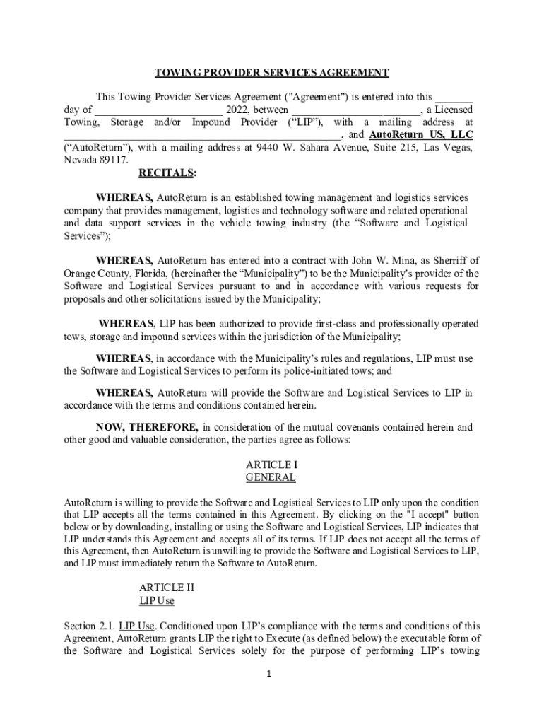 Fillable Online REQUEST FOR PROPOSALS (RFP) VEHICLE TOWING AND ... Fax ...