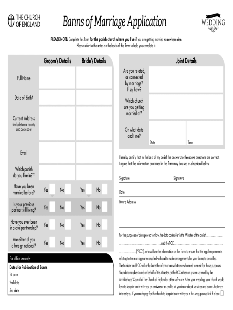Fillable Online A Complete Guide to Getting Married Legally in the UK Fax Email Print - pdfFiller