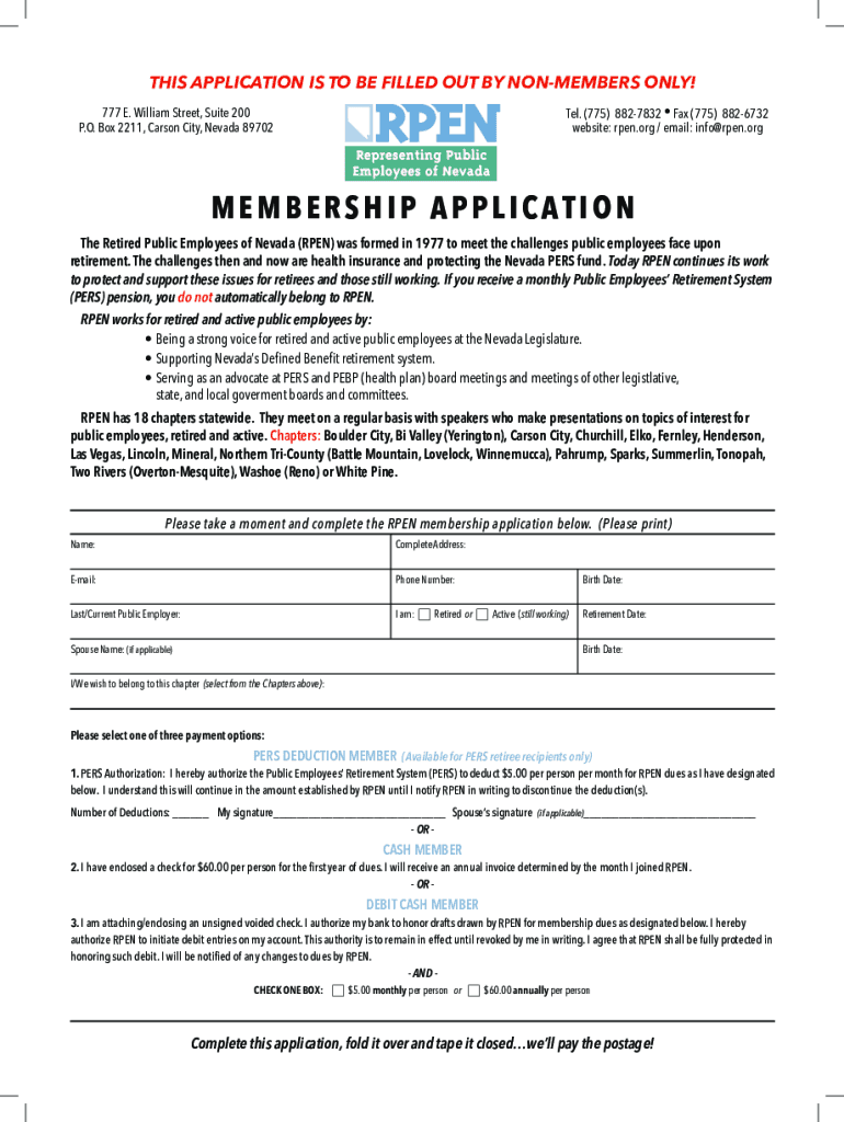 Fillable Online pebp state nv Form MA Applicant's Information - SEC.gov ...