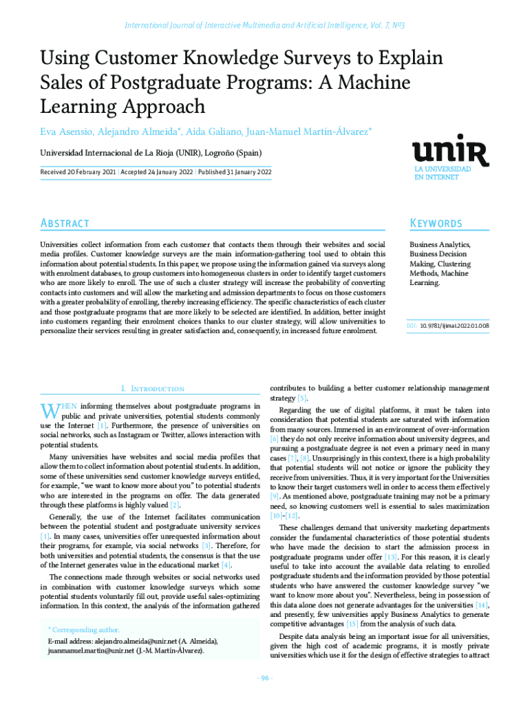 Fillable Online Using Customer Knowledge Surveys to Explain Sales of ...