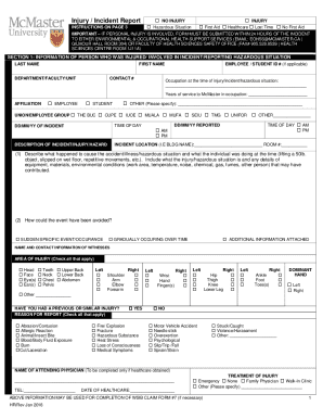 Fillable Online Mine Accident, Injury and Illness Report, MSHA Form ...