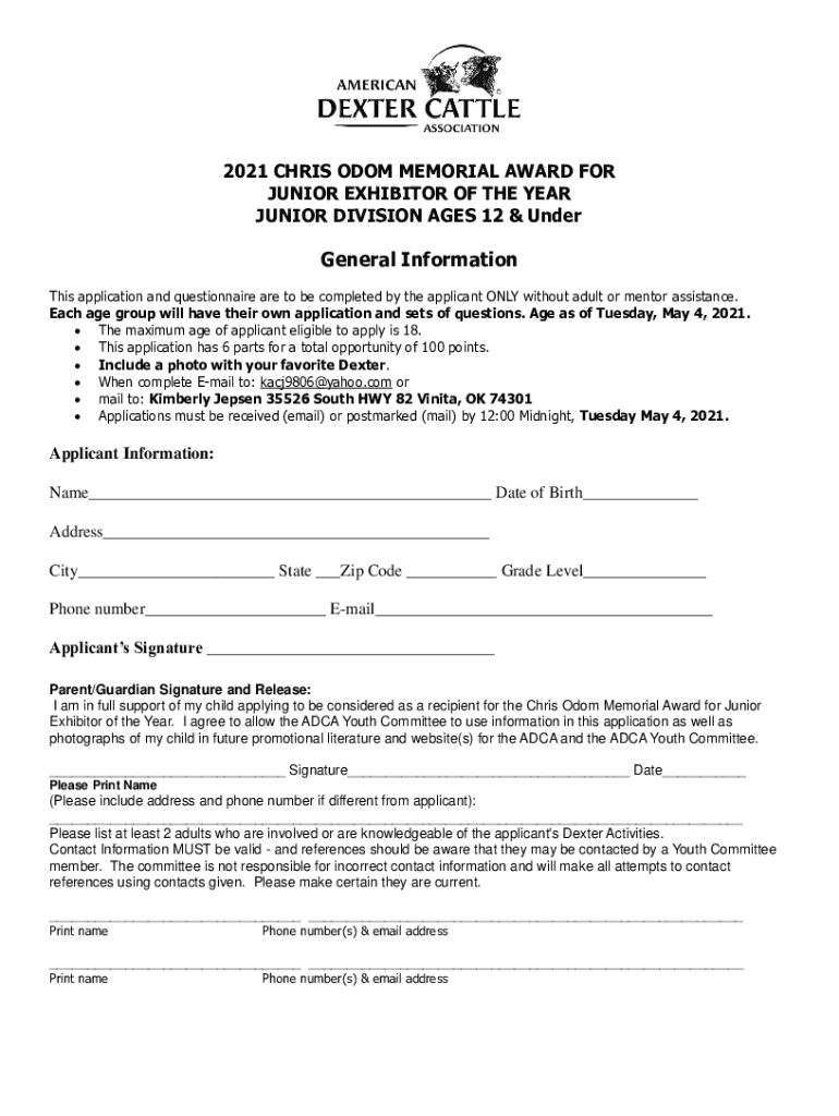 Fillable Online THE QUESTIONNAIRE - The American Dexter Cattle ...