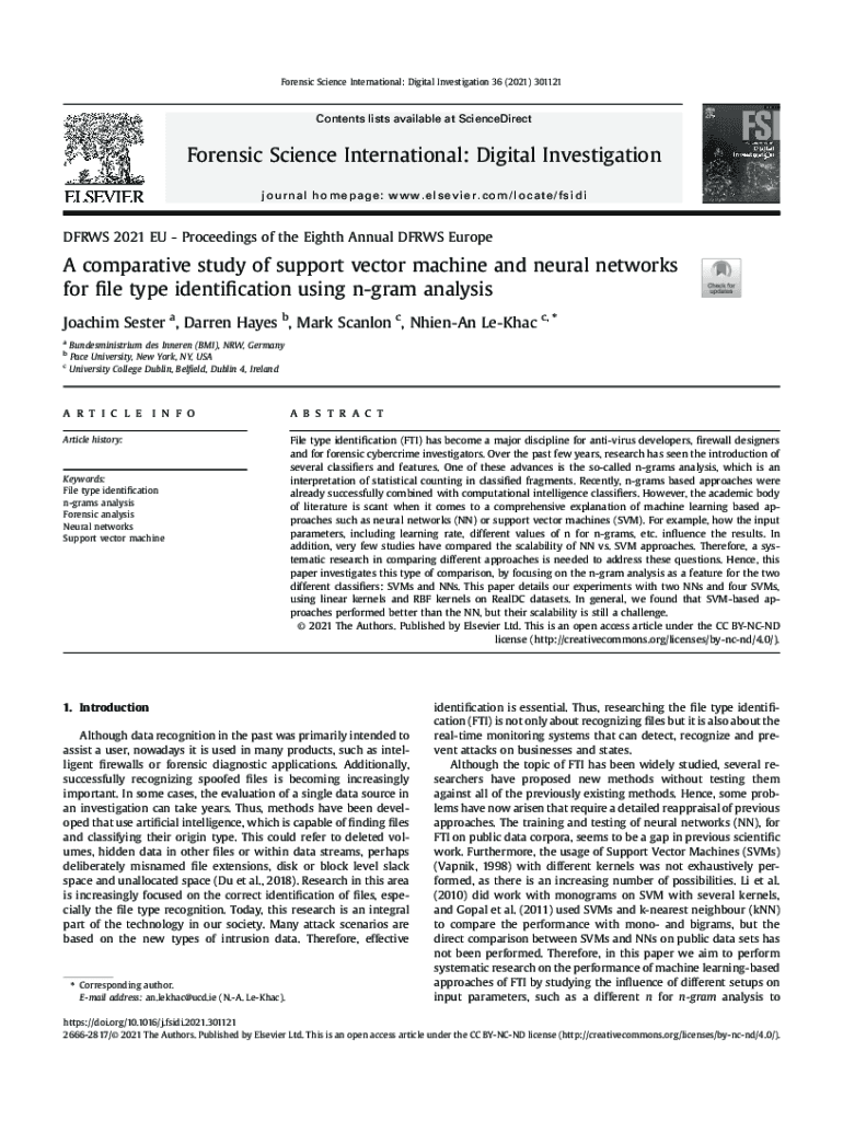 Fillable Online activityinsight pace Forensic Science International ...