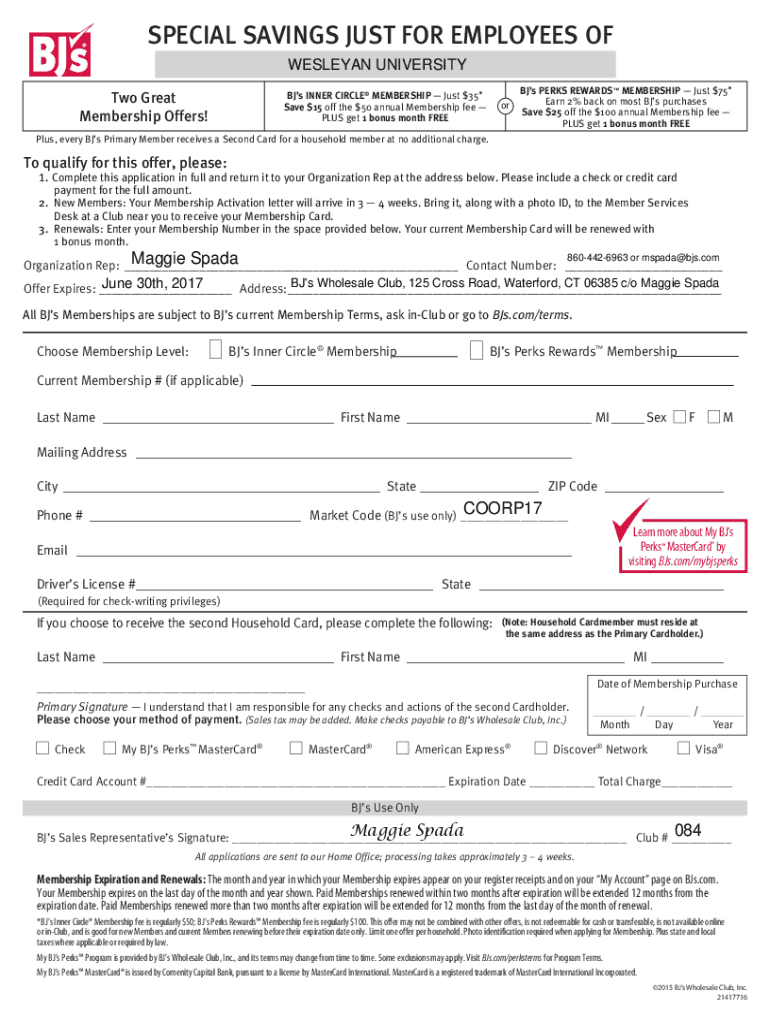 Fillable Online WESLEYAN UNIVERSITY Fax Email Print - pdfFiller
