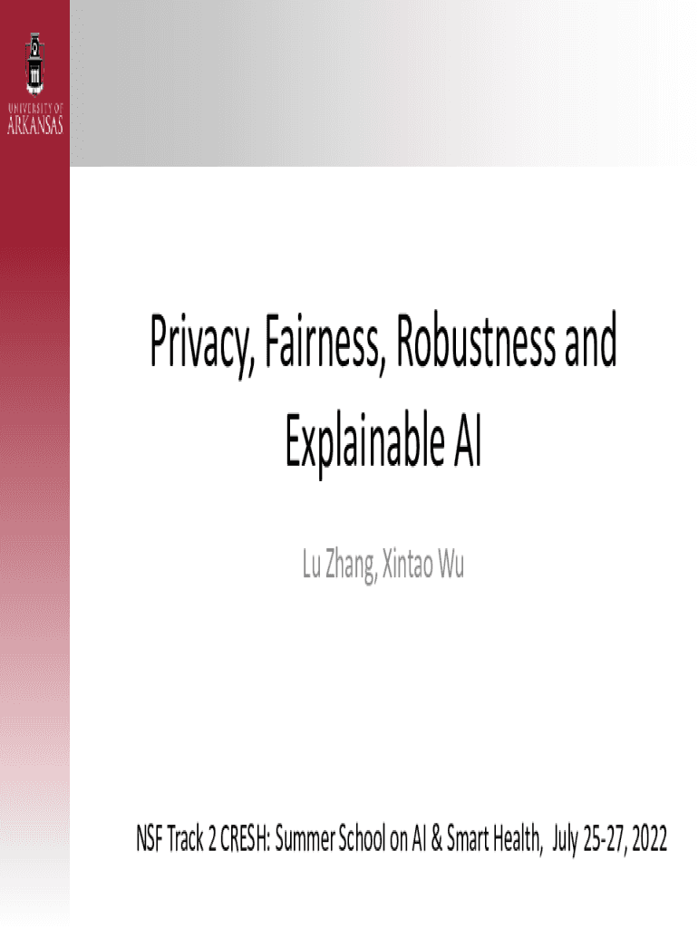 Fillable Online community wvu Explainable AI: A Review of Machine ... Fillable Online community wvu Explainable AI: A Review of Machine ...