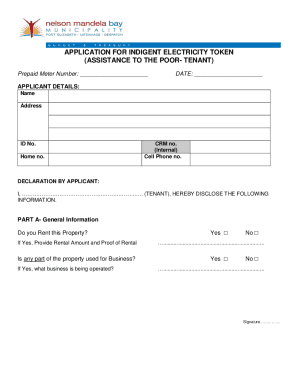 Fillable Online Prepaid Meter Request Form Fax Email Print - pdfFiller