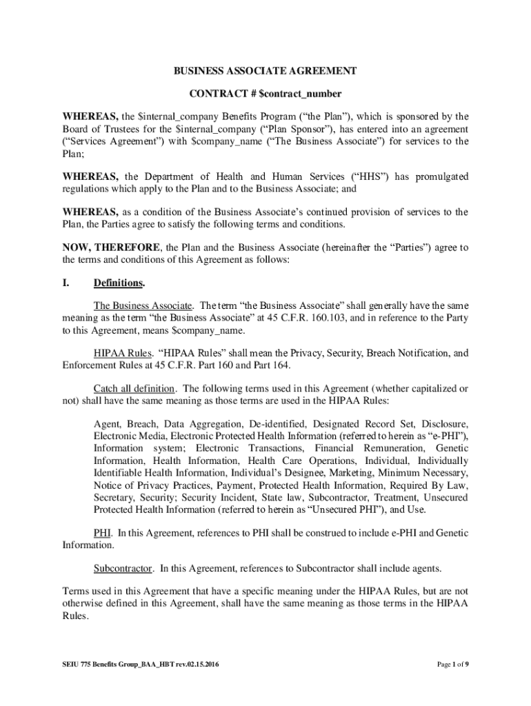 Fillable Online Sample-Business Associate Agreement Fax Email Print ...