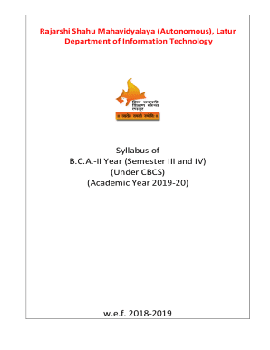 Fillable Online -II Year (Semester III and IV) Fax Email Print - pdfFiller