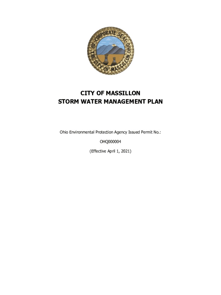 Fillable Online Storm Water Management Program - City of Massillon Fax Email Print - pdfFiller