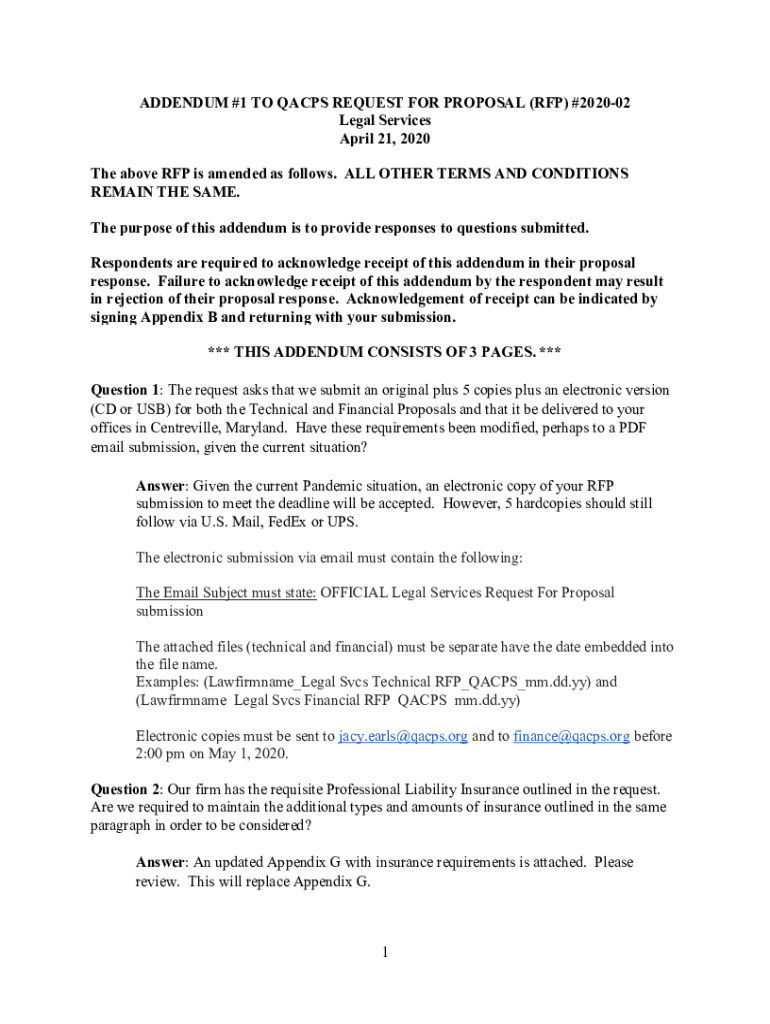 Fillable Online Addendum Legal Services.docx Fax Email Print - pdfFiller