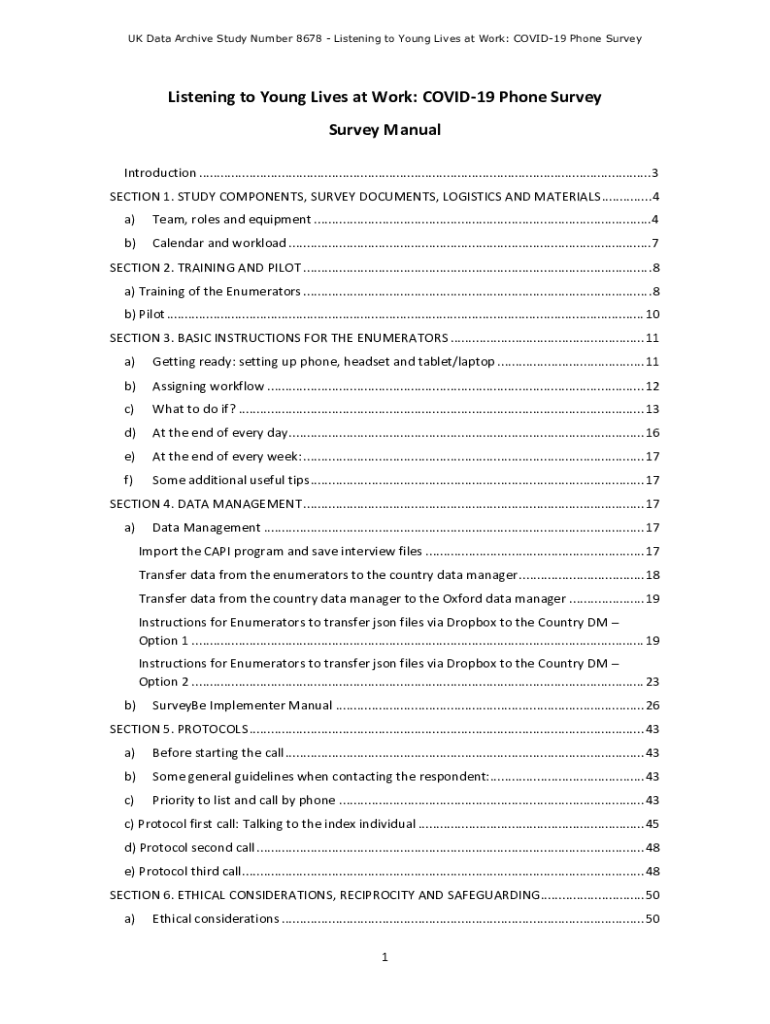 Fillable Online doc ukdataservice ac Listening to Young Lives at Work ...
