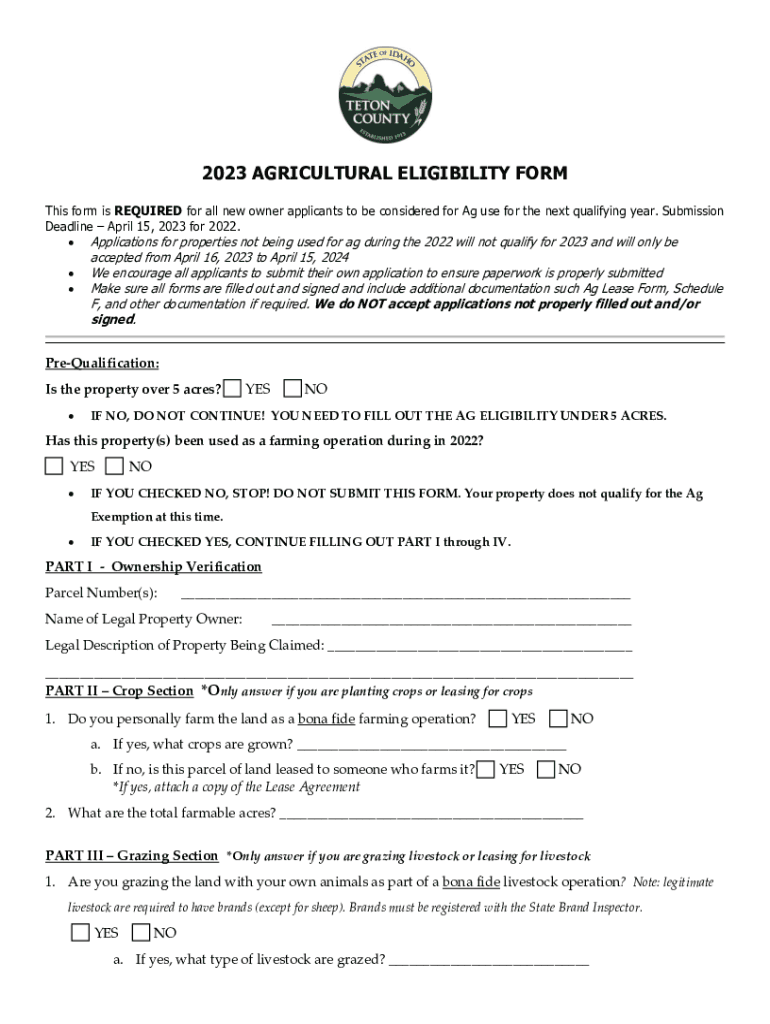 Fillable Online RP-305 Agricultural Assessment Application - Tax.NY.gov ...