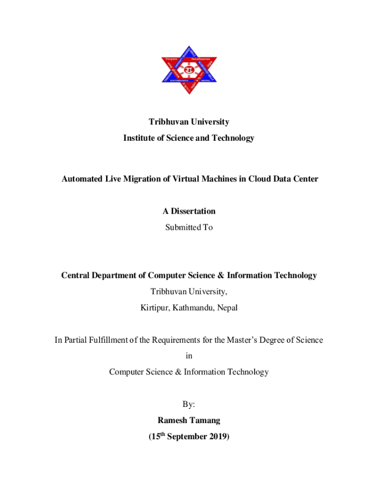 Fillable Online Service Migration in Virtualized Data Centers - DiVA portal Fax Email Print ...