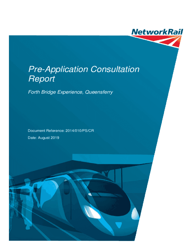Fillable Online Pre-Application Consultation Report - Network Rail Fax ...