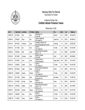 Fillable Online sample certificate - Nebraska State Fire Marshal Fax ...